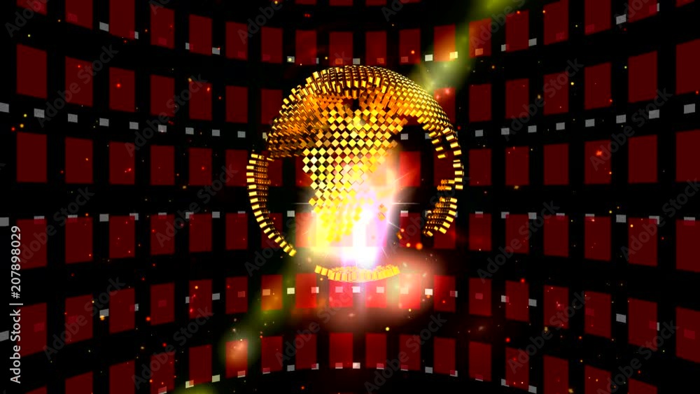 Earth, Fire and Sparks. Visual effects for video editing. Futuristic ...