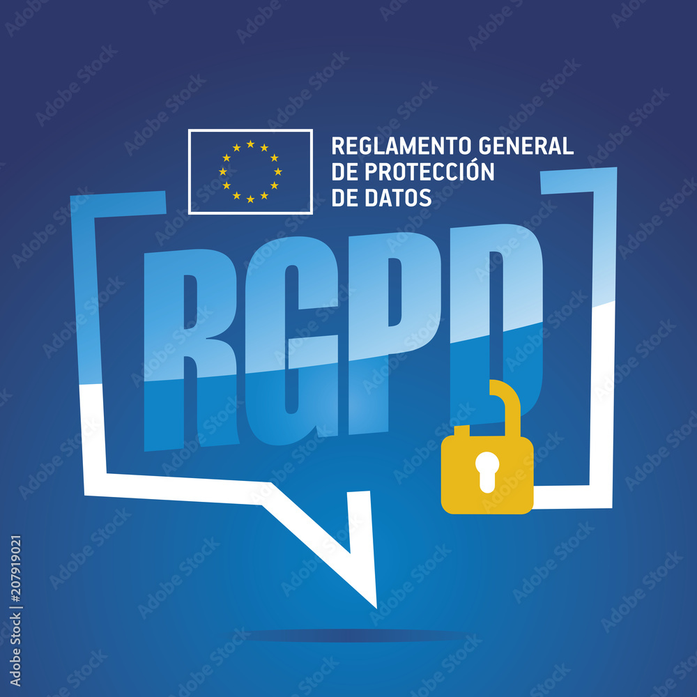 GDPR (Spain - RGPD Reglamento General de Proteccion de Datos) banner ...