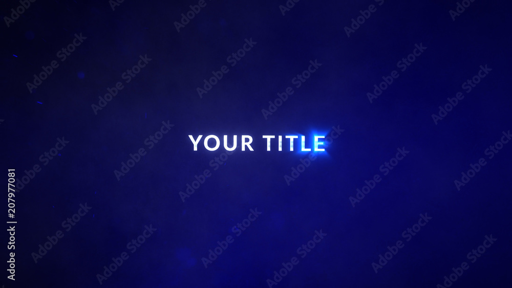 Light Beams Title Stock Template | Adobe Stock