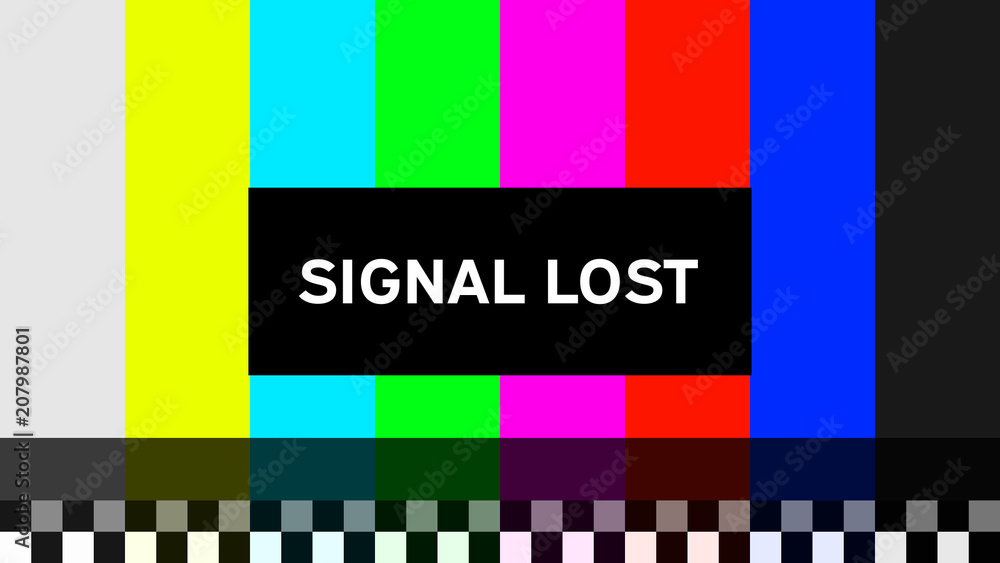 Signal Lost Transition Stock Template | Adobe Stock