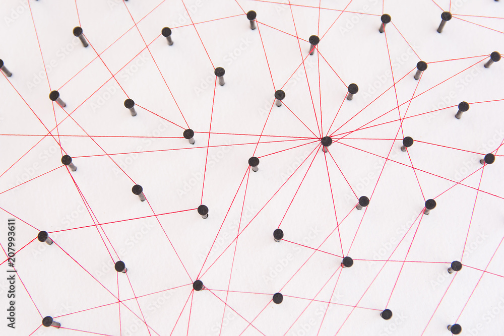 Linking entities, social media, Communications Network, The connection ...