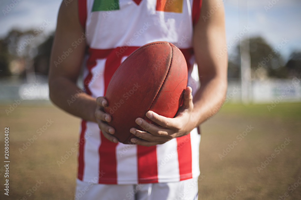 Australian Rules Football - anonymous player Stock Photo | Adobe Stock