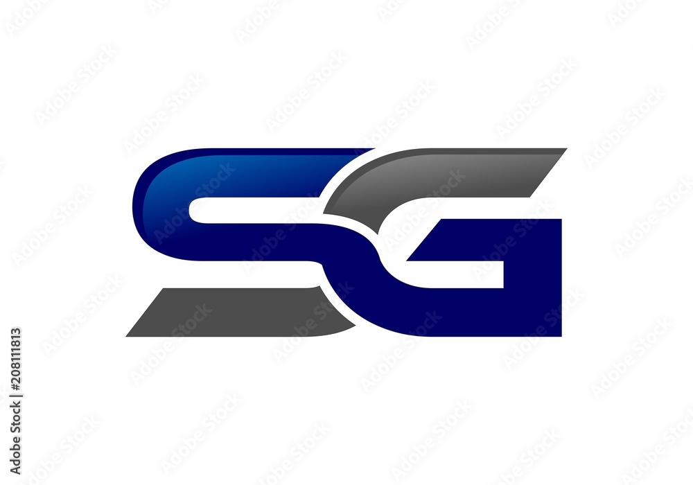 Letter SG generic logo Stock Vector | Adobe Stock