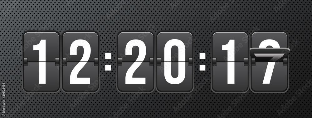 Creative vector illustration of countdown timer with different numbers ...