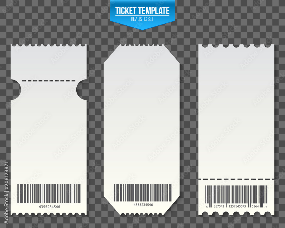 Circus Ticket Blank Template