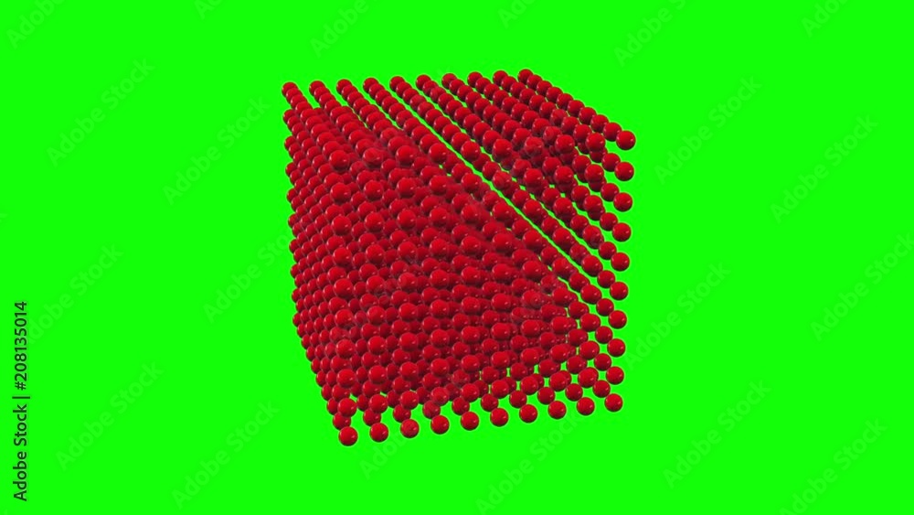 Different states of matter - solid 3d motion diagram. Set of matter ...