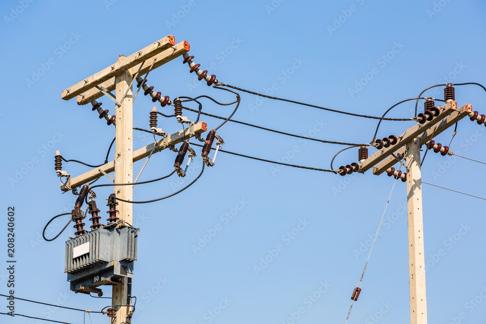 Electrical distribution system Stock Photo | Adobe Stock