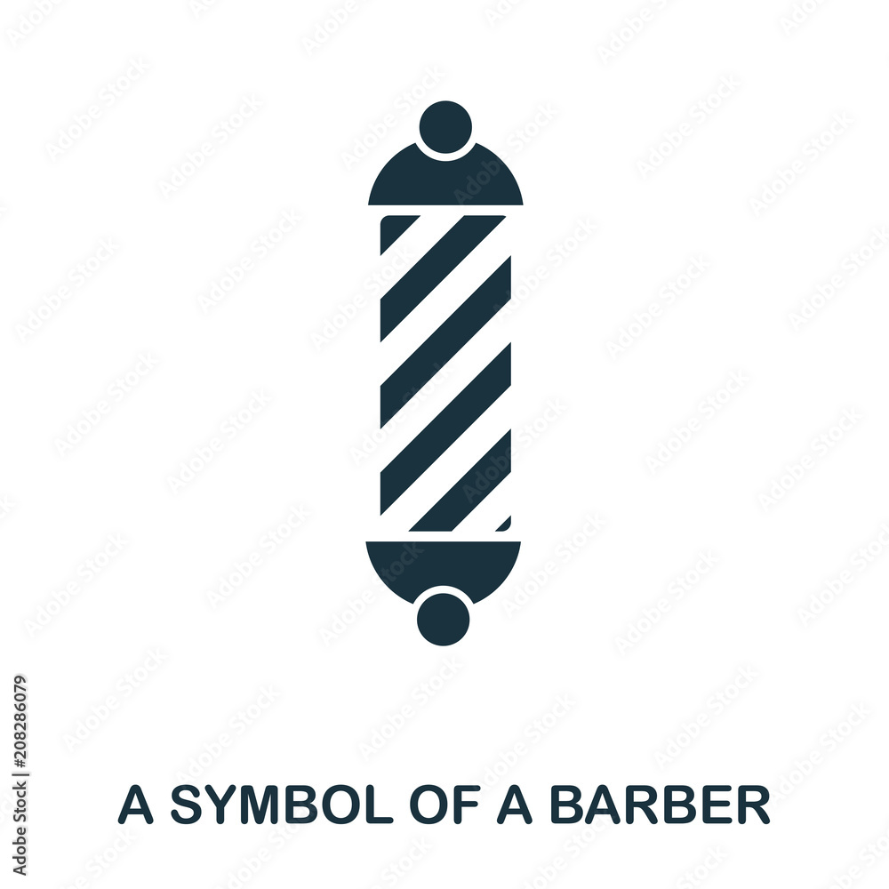 A Symbol Of A Barber icon. Flat style icon design. UI. Illustration of ...