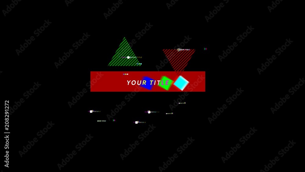 RGB Shapes Title Stock Template | Adobe Stock