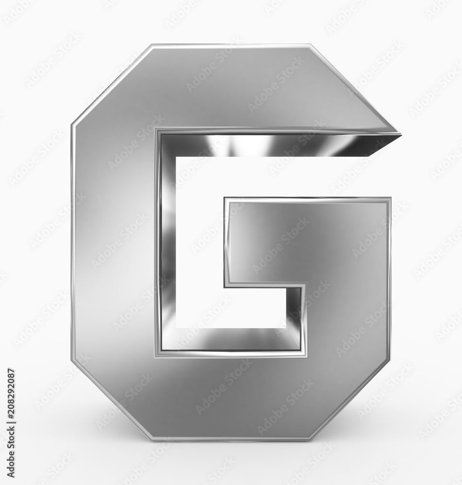 Alphabet G In 3d