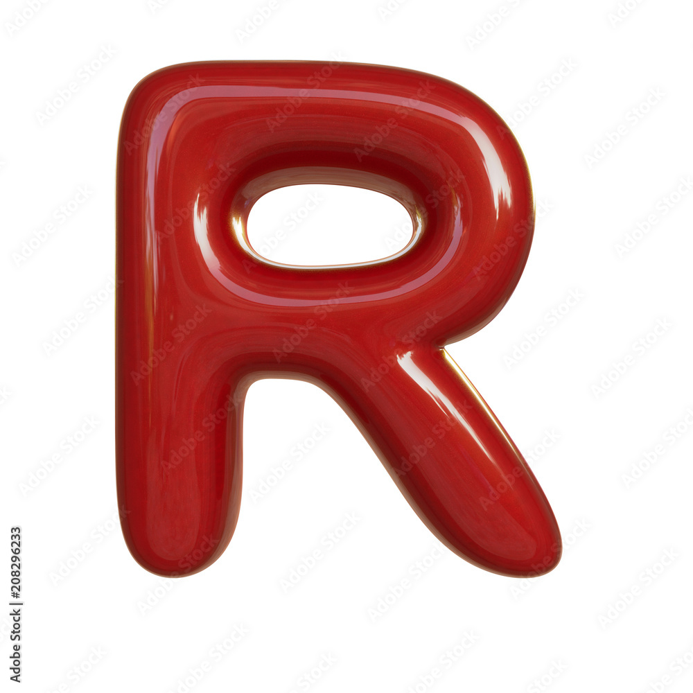 R Bubble Letter