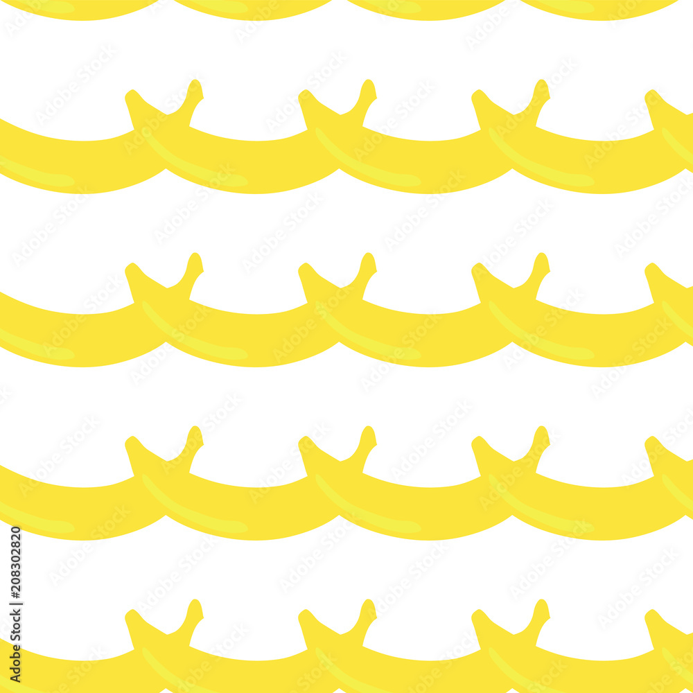 Banana border seamless pattern retro style. Wrapping paper, gift card ...