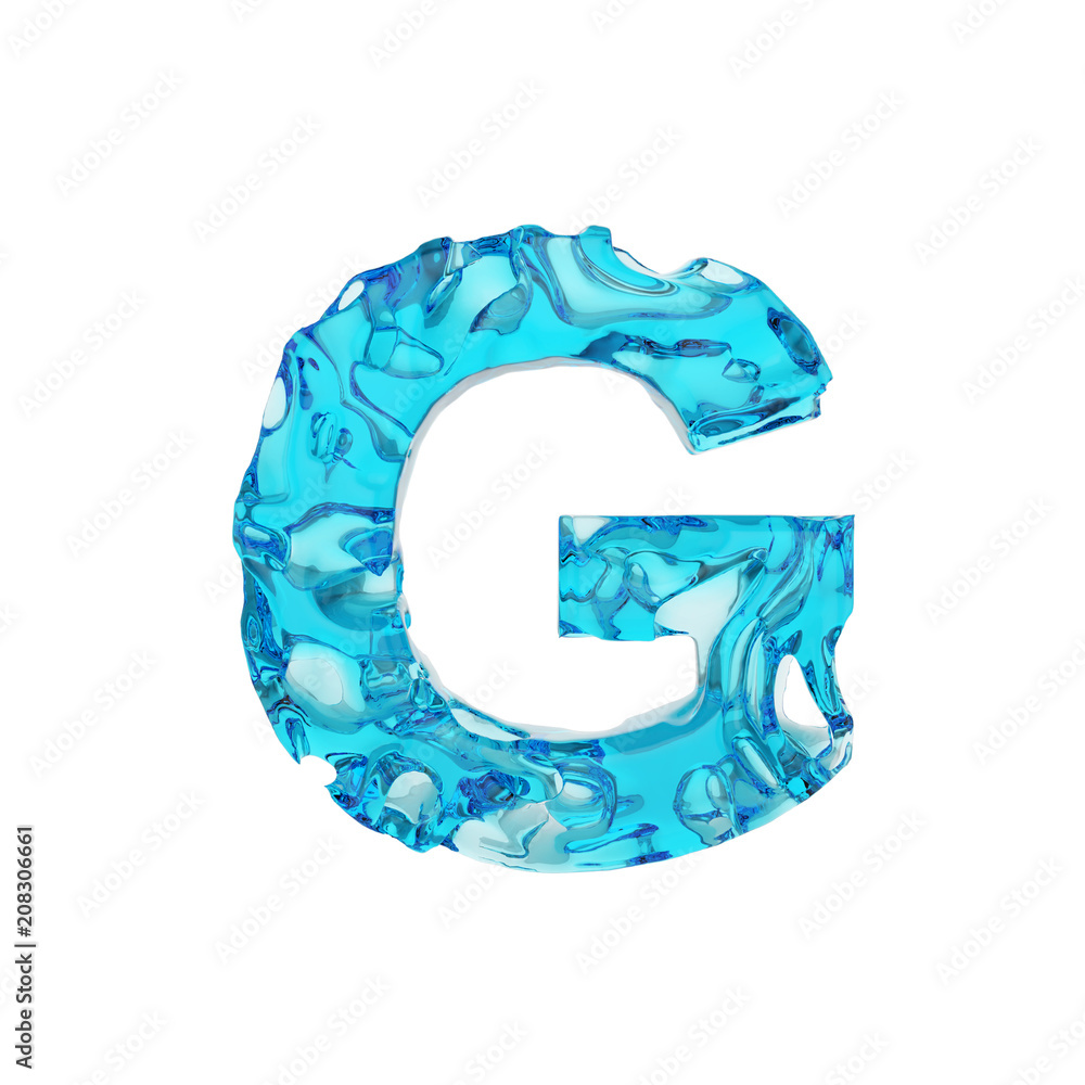 The Letter G In Blue