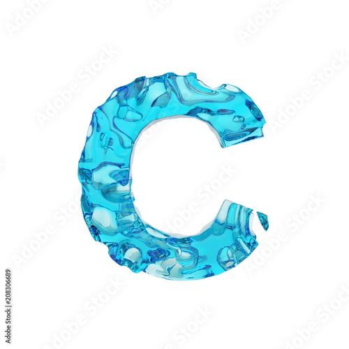 Fancy Letter C In Blue