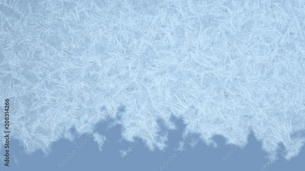 Ice Freezing Animation of the Screen from the bottom to the top ...