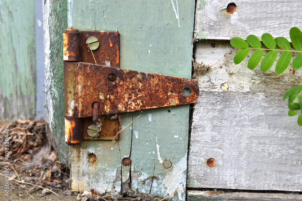Rusty Door Hinge