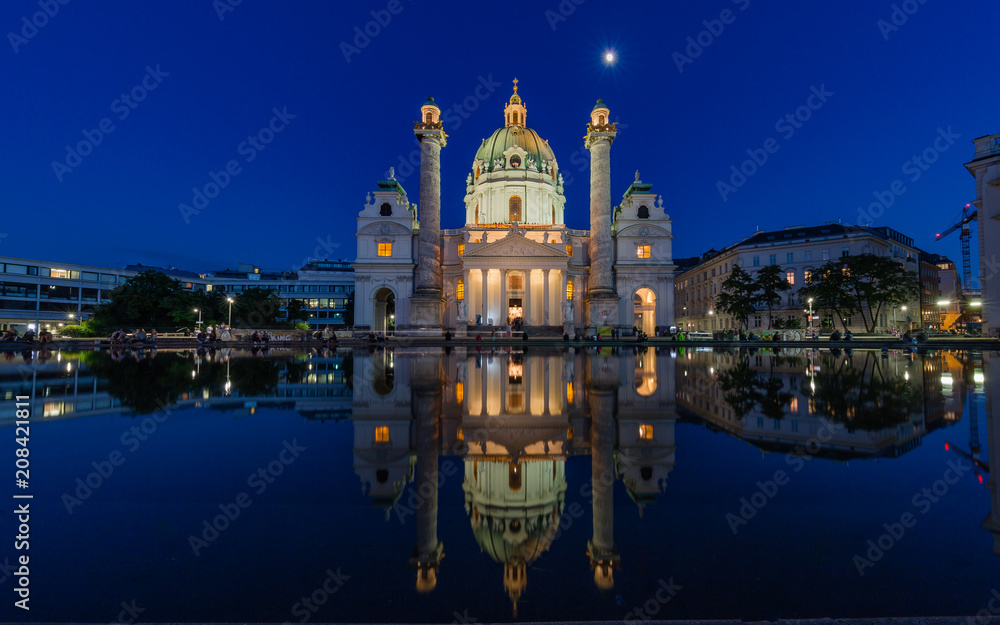 Vienna Austria At Night