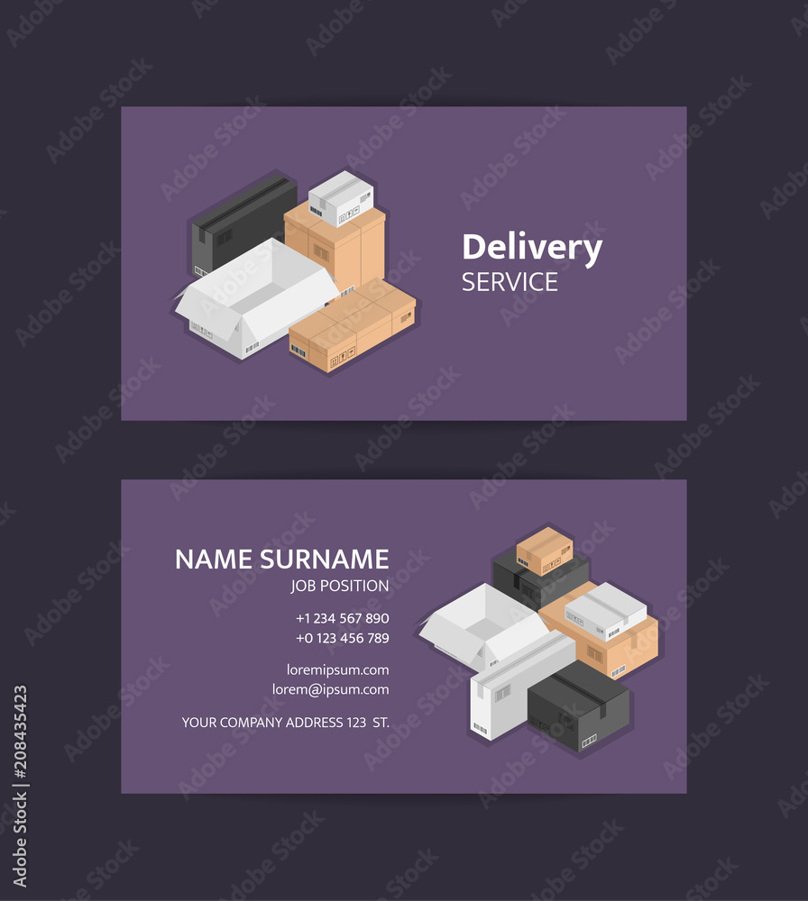 Business Card Box Template