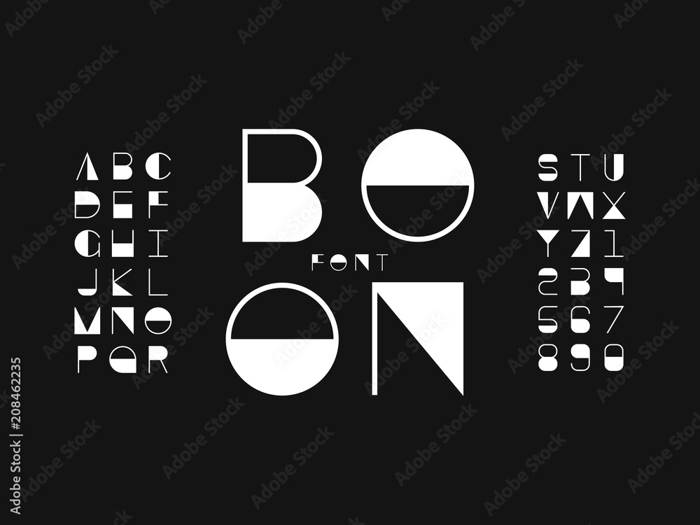 Boon regular font. Vector alphabet Stock Vector | Adobe Stock