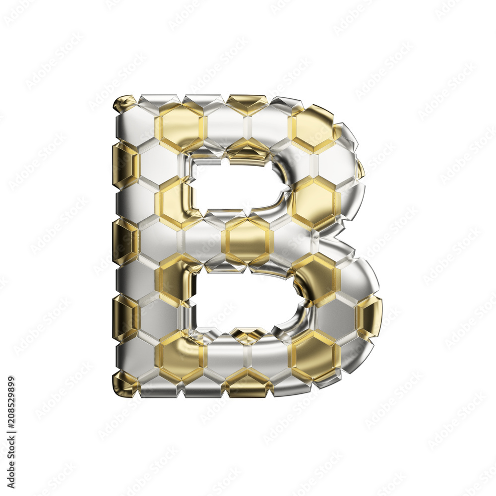 Letter B Silver