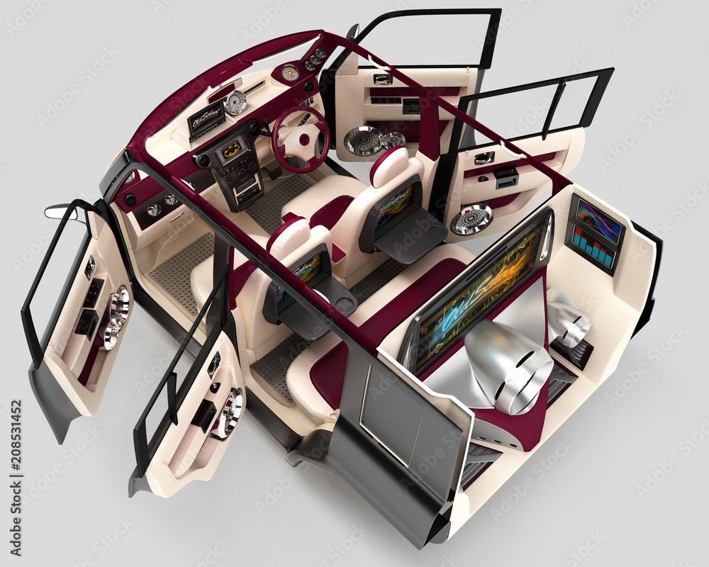 Exclusive tuning project car demo with the installation of an acoustic ...