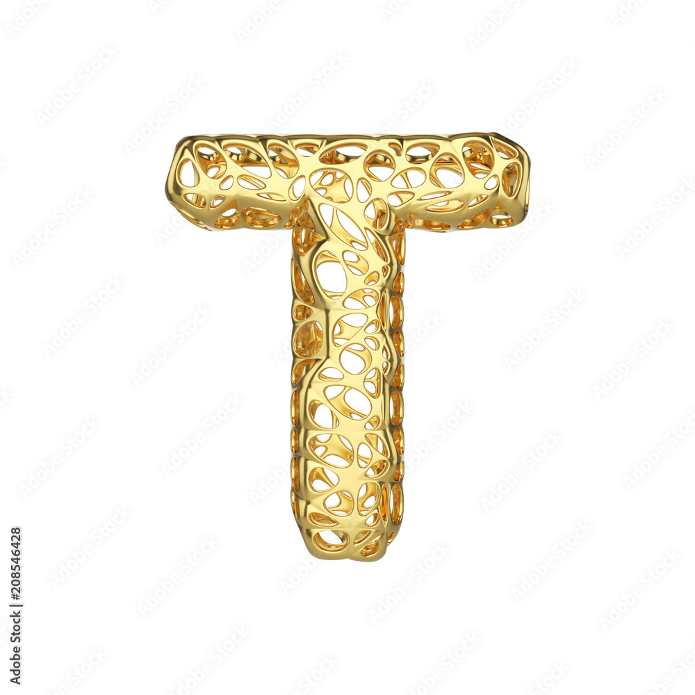 Gold Letter T