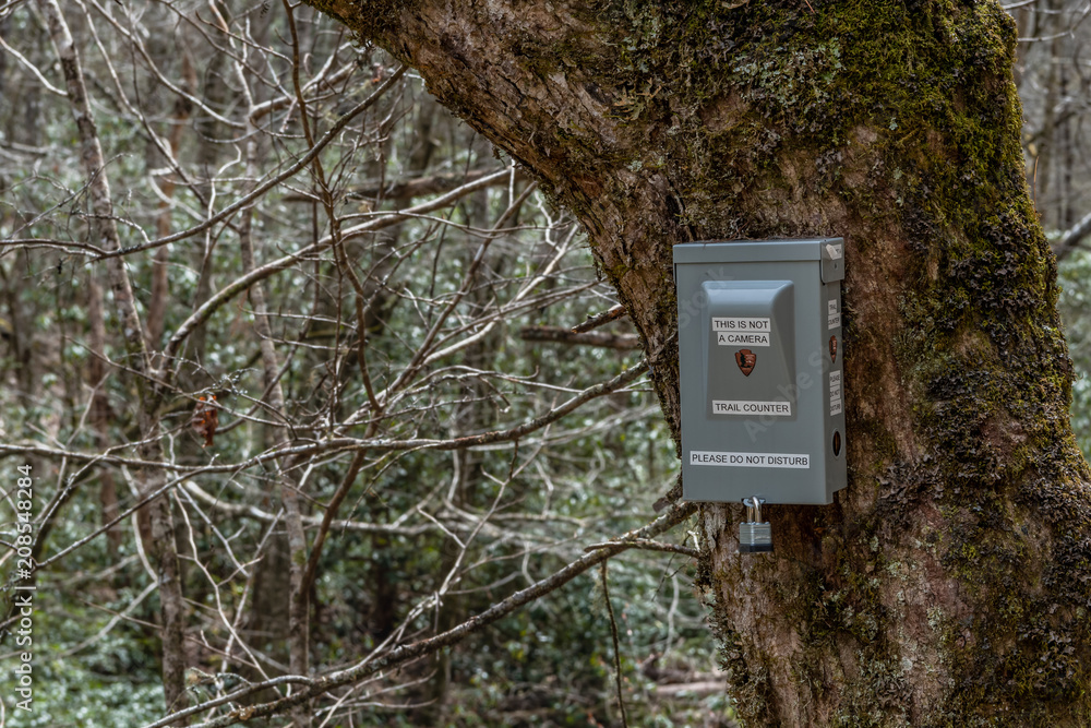 NPS Trail Counter Box Stock Photo | Adobe Stock