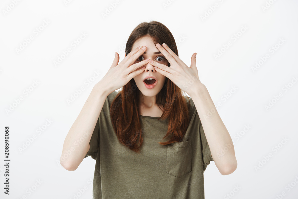 Intrigued but scared girlfriend put all courage to finish watching film ...