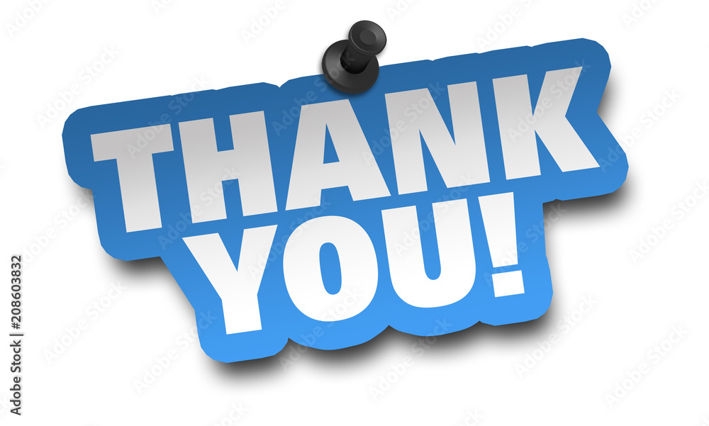 thank you concept 3d illustration isolated Stock Illustration | Adobe Stock
