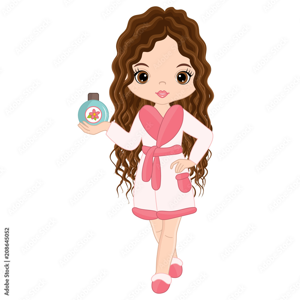 Vector Beautiful Young Girl Taking Spa Treatment Stock Vector | Adobe Stock Vector Beautiful Young Girl Taking Spa Treatment Stock Vector | Adobe Stock