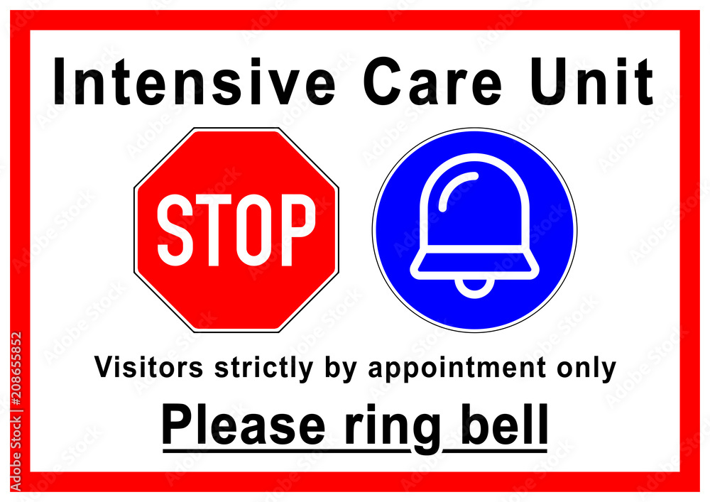 ks319 Kombi-Schild - nscs2 NewSafetyClinicSign nscs - english: STOP ...