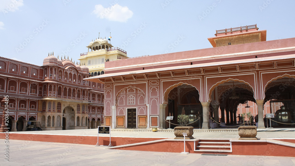 Diwan-i-khas, Salón de la Audiencia en el Fuerte Amber en Amber, India ...