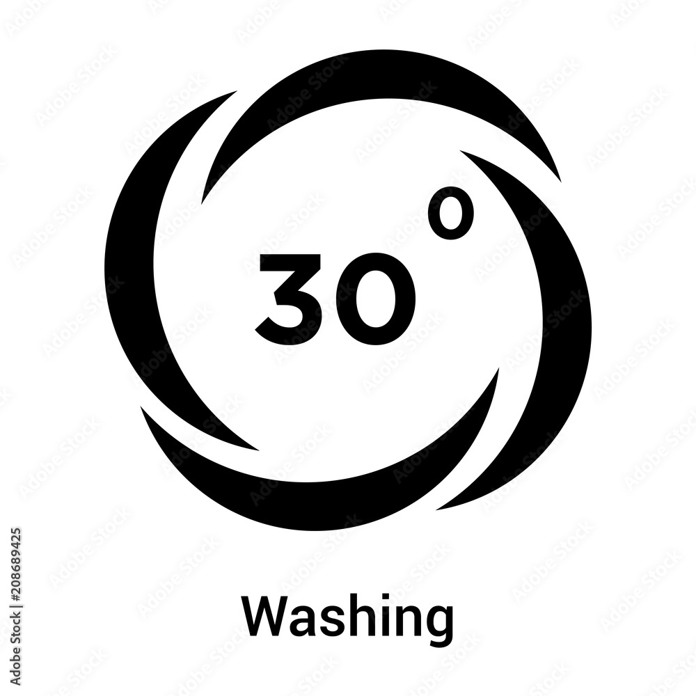 Washing icon vector sign and symbol isolated on white background ...