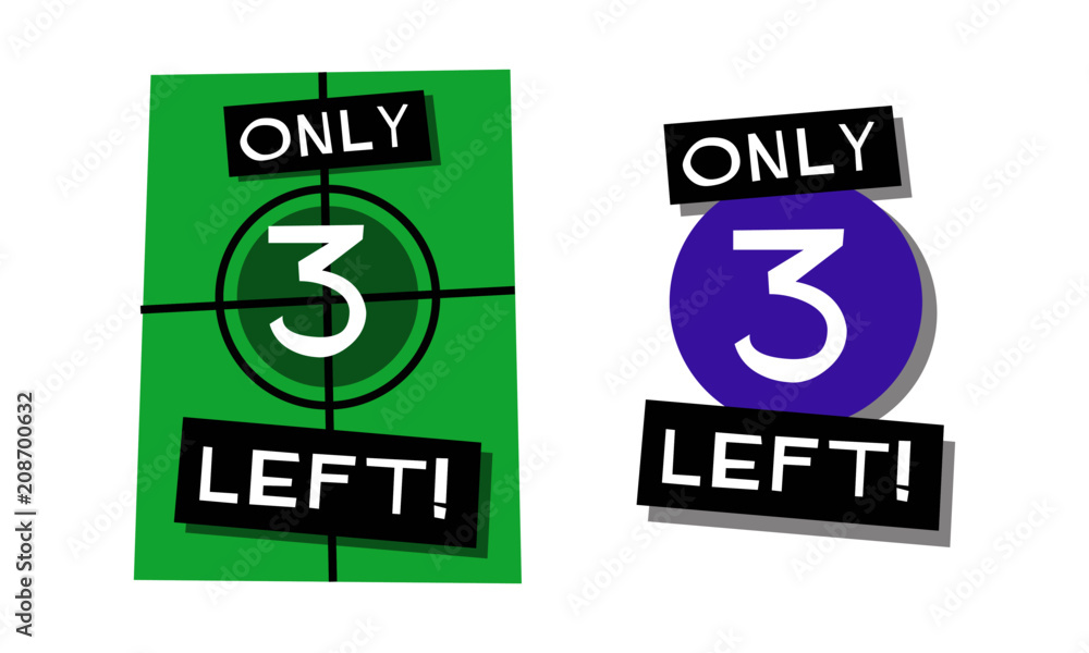 Only Three Left Poster Vector Template With Text Box Date Venue and ...