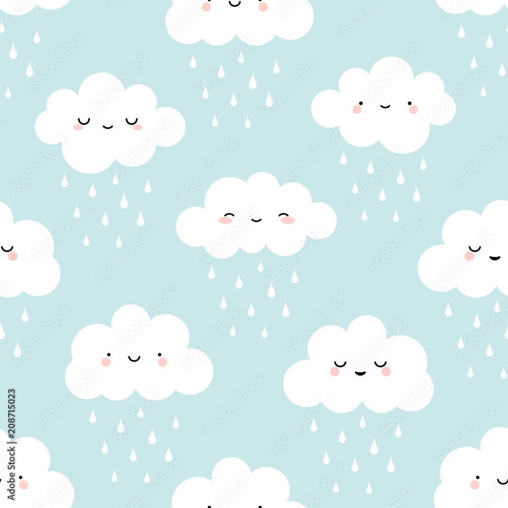 Rain Cartoon Background
