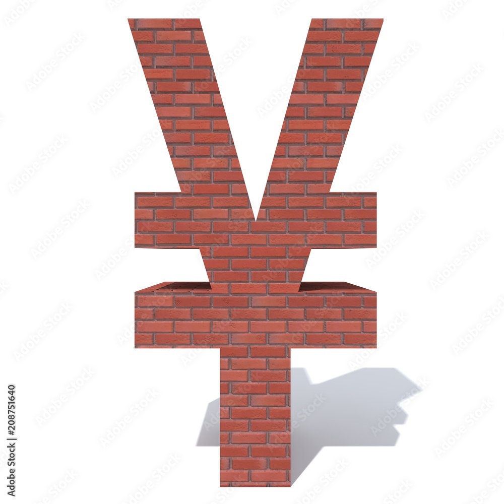 Conceptual red heavy rough masonry constructed font or type, brick ...