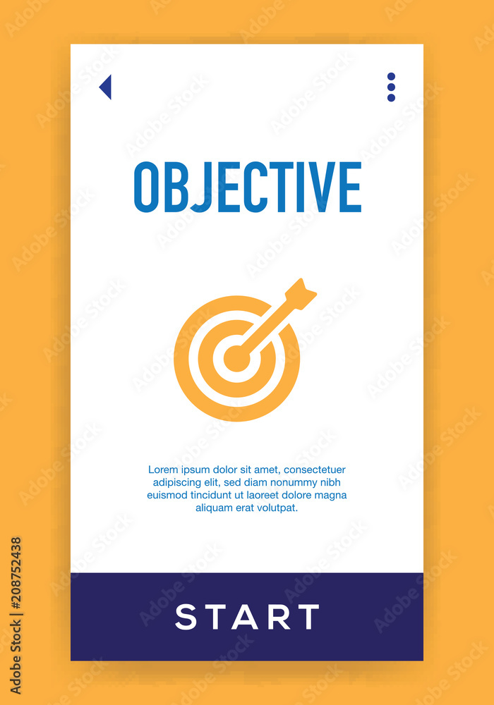 Objective Icon Stock Vector | Adobe Stock
