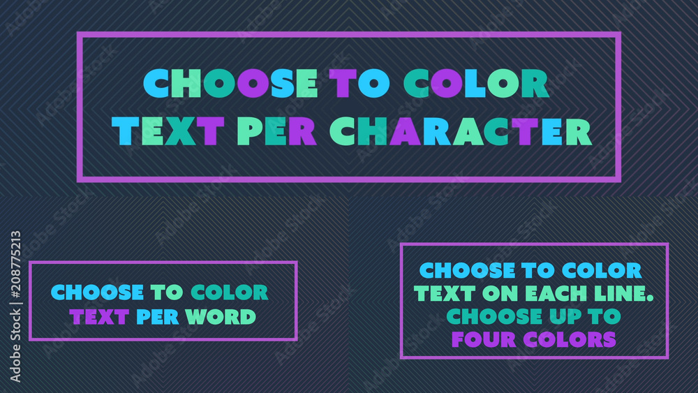 Multi Colored Titles Stock Template | Adobe Stock