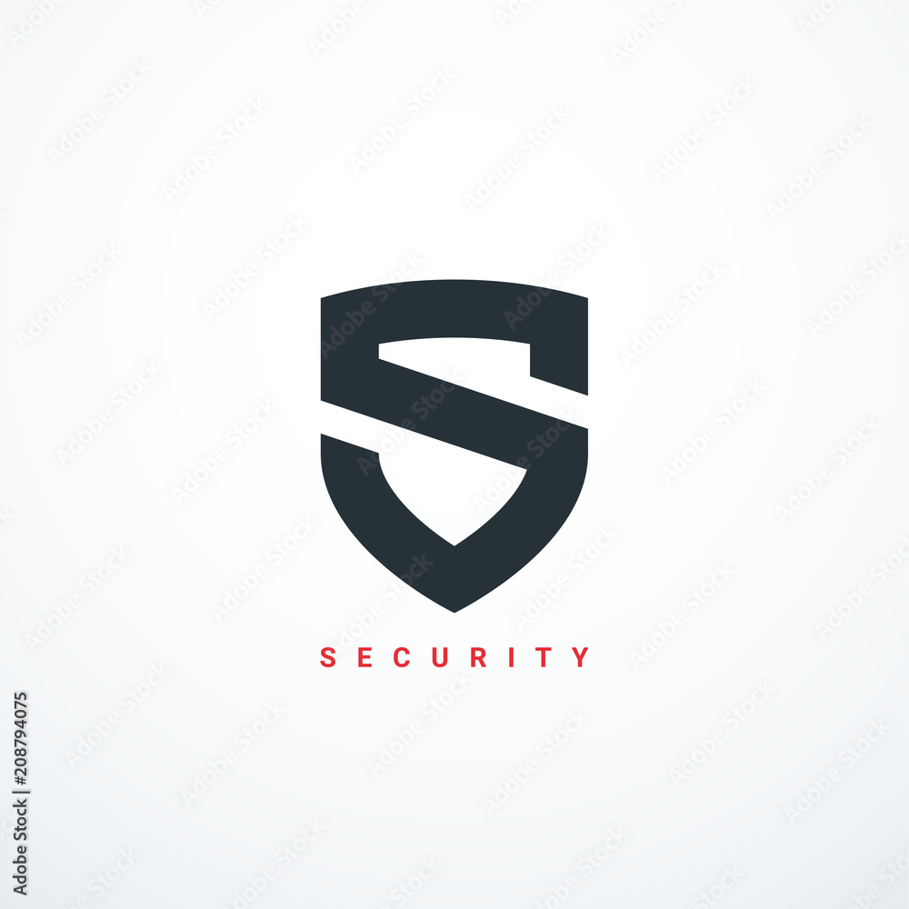 Vector security shield icon. Security logo Stock Vector | Adobe Stock