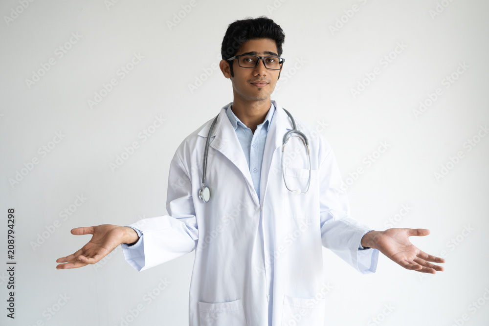 Doctor Shrugging Shoulders