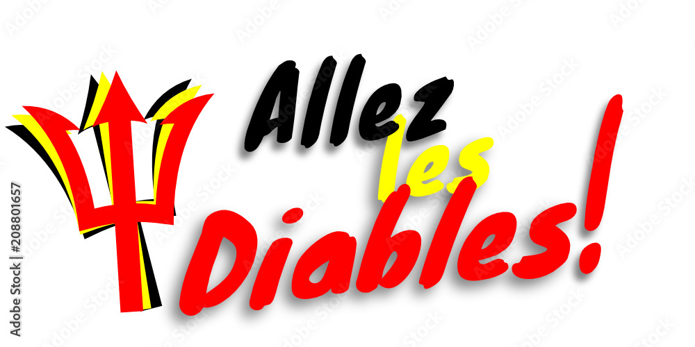 Vecteur Stock allez les diables - belgique | Adobe Stock