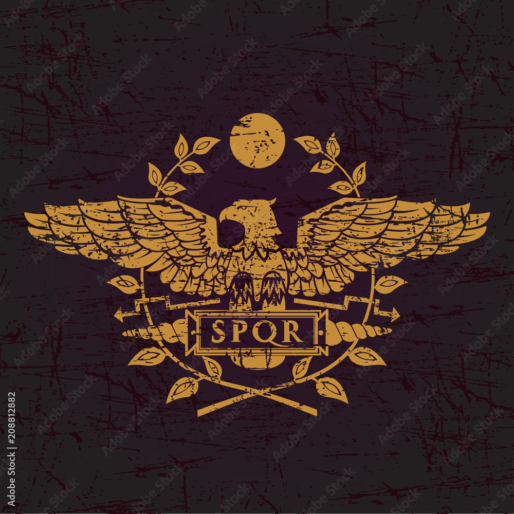 Roman Eagle Logo Logo Of The Roman Eagle. Royalty Free SVG, Cliparts,