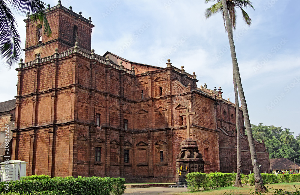 Poster Exterior of historic Basilica of Bom Jesus in Old Goa, India, a ...