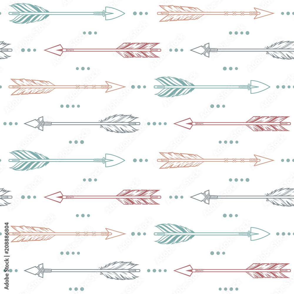Tribal Pattern Wallpaper Pastel