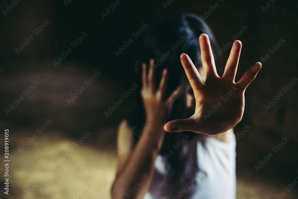 Stop abusing violence. violence, terrified , A fearful child.Stop ...