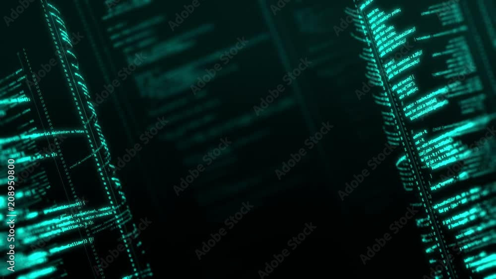Computer Coding Background C Code Animated Computer Script Programming Code As Technology