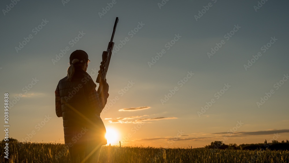 Hunter At Sunset Picture