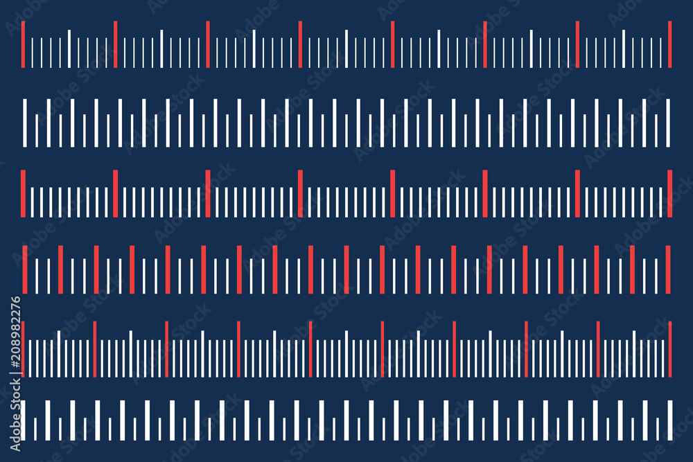 Creative vector illustration of size indicators set isolated on ...