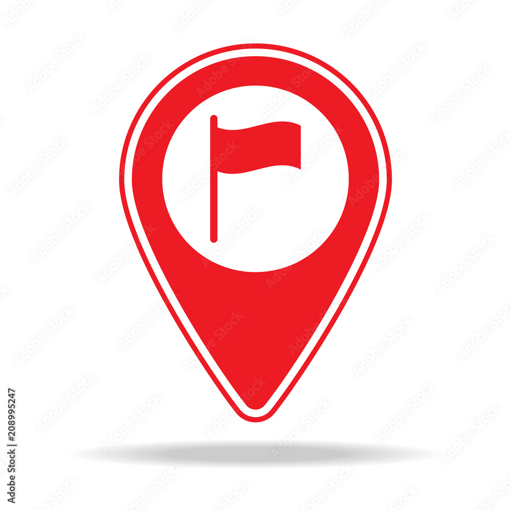 embassy map pin icon. Element of warning navigation pin icon for mobile ...