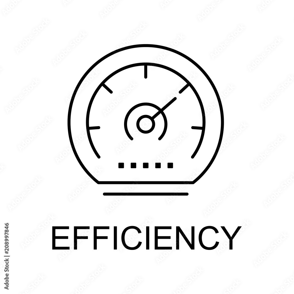 efficiency line icon. Element of seo and web optimization icon with ...